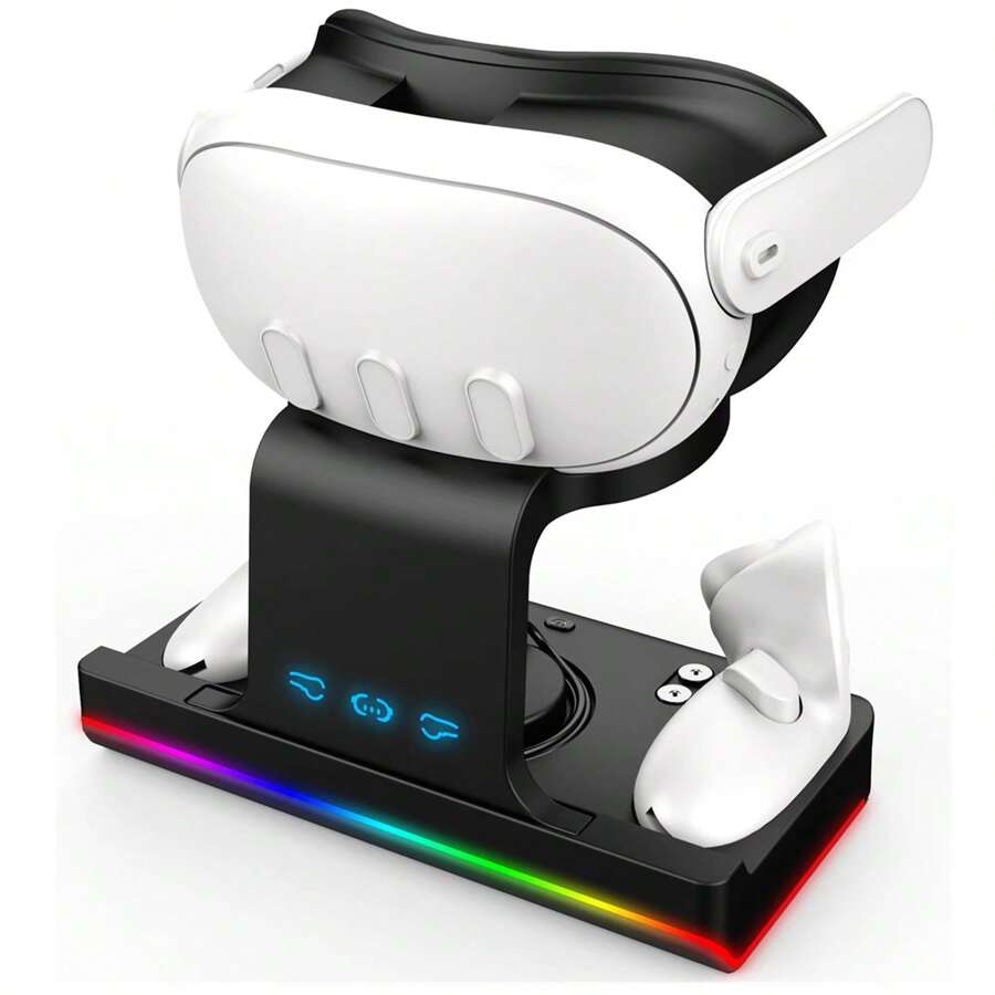 Charging Station For Meta Oculus Quest 3 With Controller Charging And ...