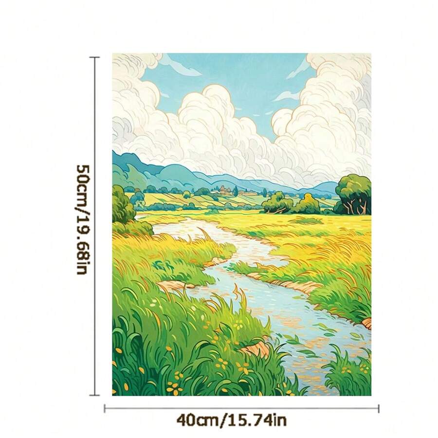 In The Fields Of Spring - DIY Paint By Numbers For Adults Oil Paint By ...