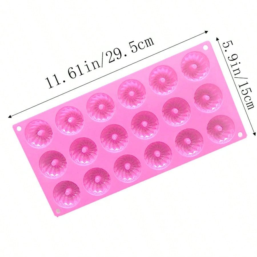 1pc 18-Cavity Mini Savarin Mold, Non-Stick Gugelhupf Cake Pan, Swirl ...