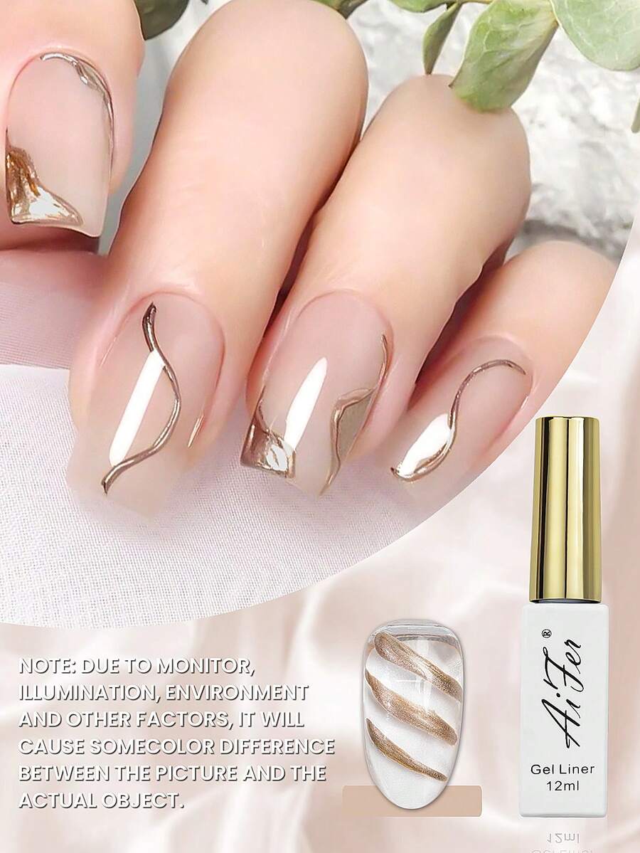 Metallic Wire Gel Japanese Style Nail Art Uv Gel, Mirror Effect ...