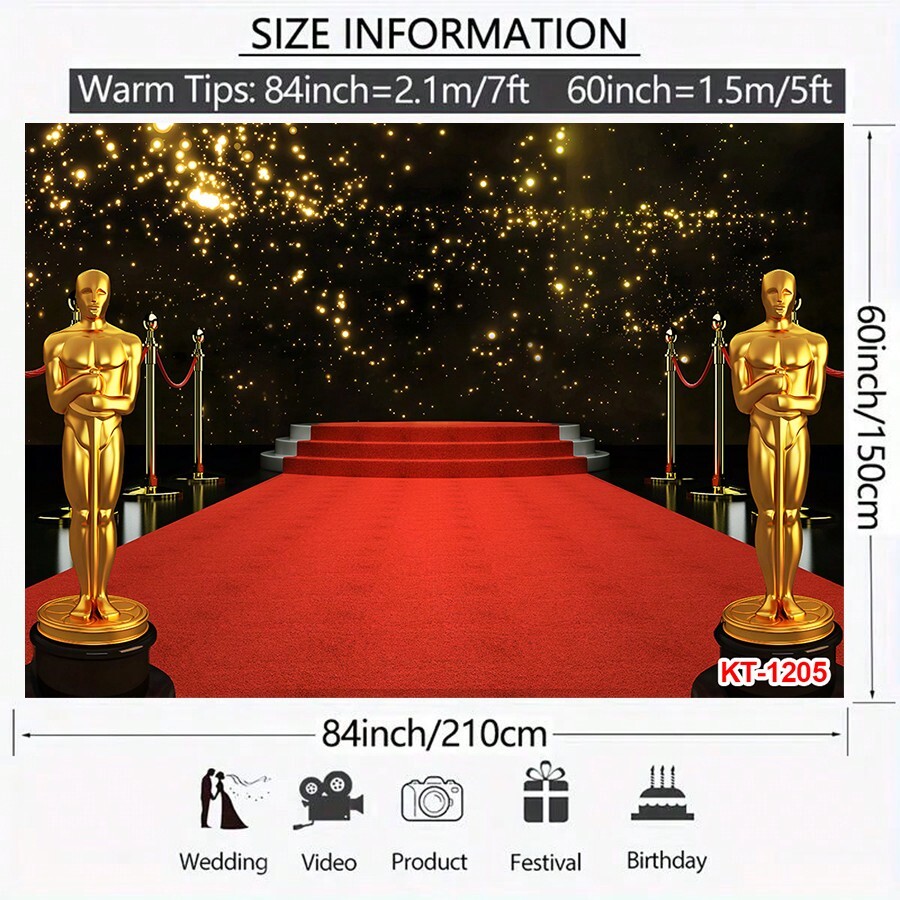 Fondo Fotográfico Para Tema De Cine, Alfombra Roja Vip Para Ceremonia ...