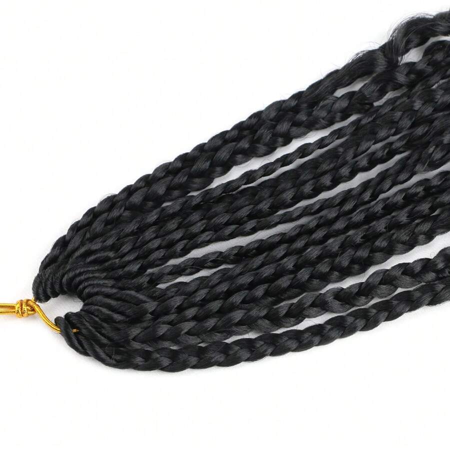 Synthetic Goddess Box Braids Crochet Hair Bohemian Box Braids Curly ...