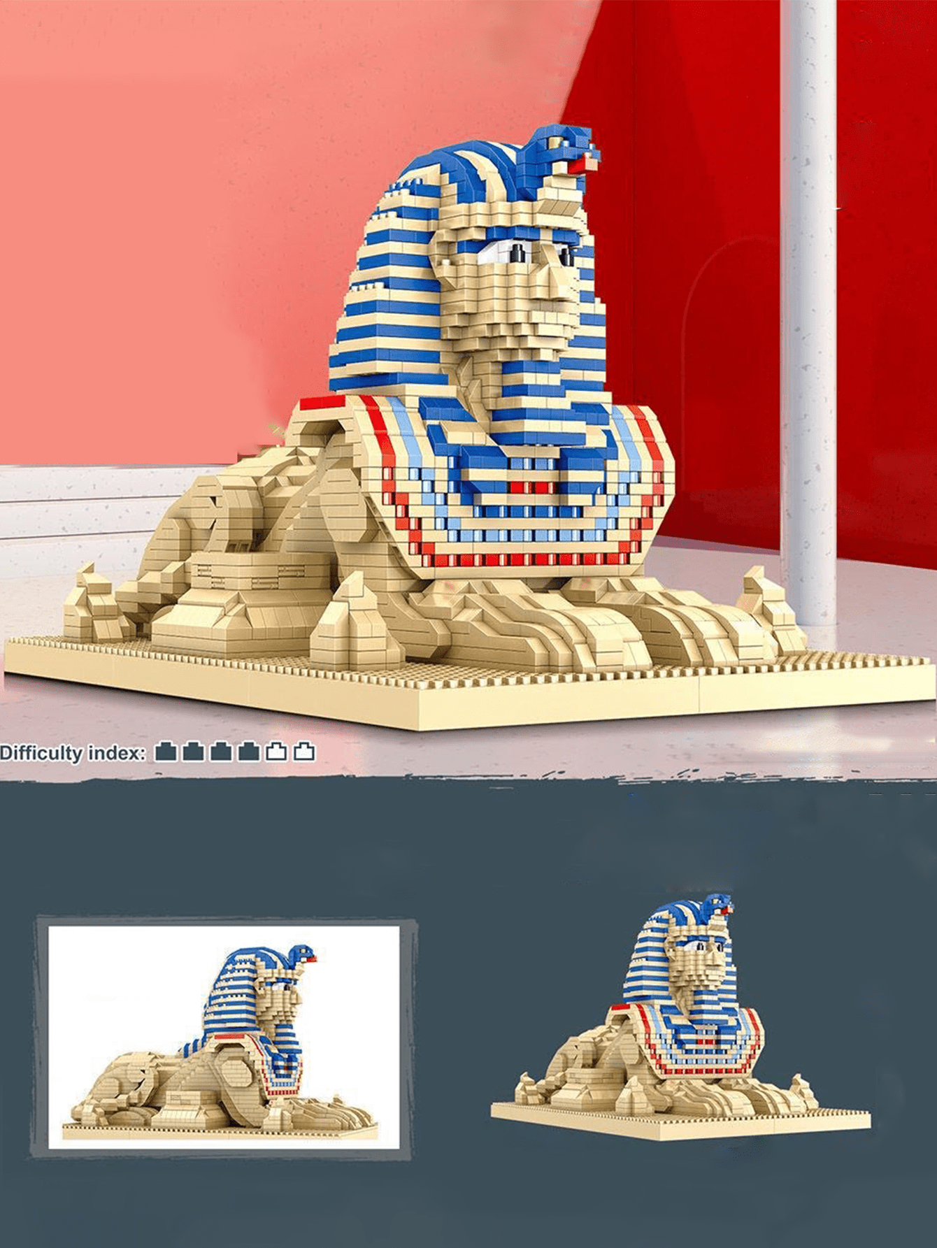 1 Pièce Modèle D'ornement De Collection De Blocs De Construction D ...