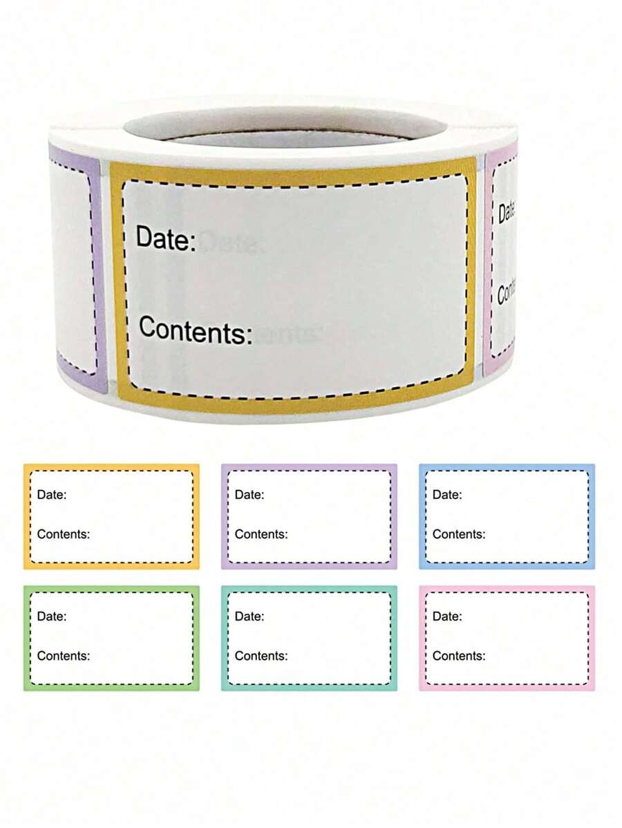 250pcs/Roll Food Storage Safety Date Sticker Label With Tearable Non ...