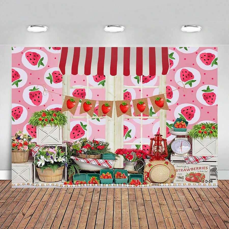 Lemon Fruit Watermelon Strawberry Cake Table 1st Birthday Party ...