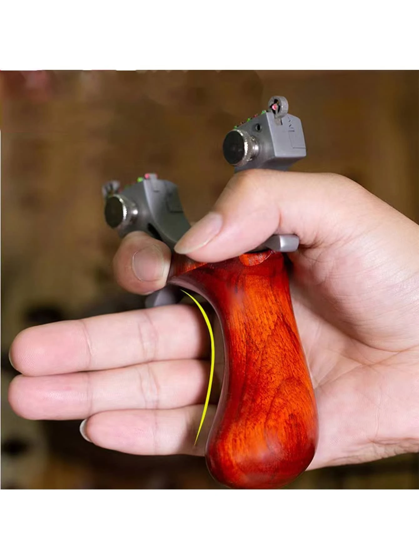 1pc Stainless Steel Precision Outdoor Slingshot Without Binding With ...