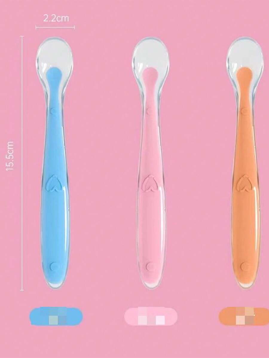 Infant/Child Silicone Spoon, Soft Head Soup Spoon, Baby Training Spoon, Cartoon Silicone Spoon ...