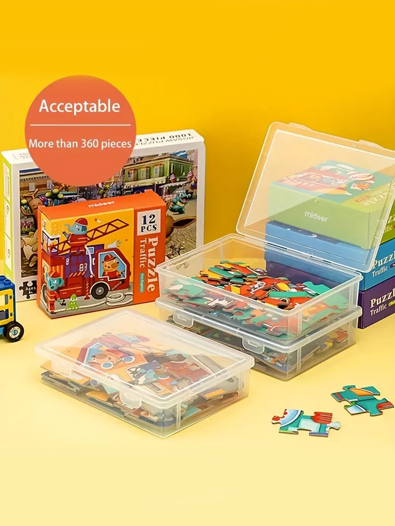 Storage Box, Toy Building Blocks Sorting Box, Transparent Parts Small ...