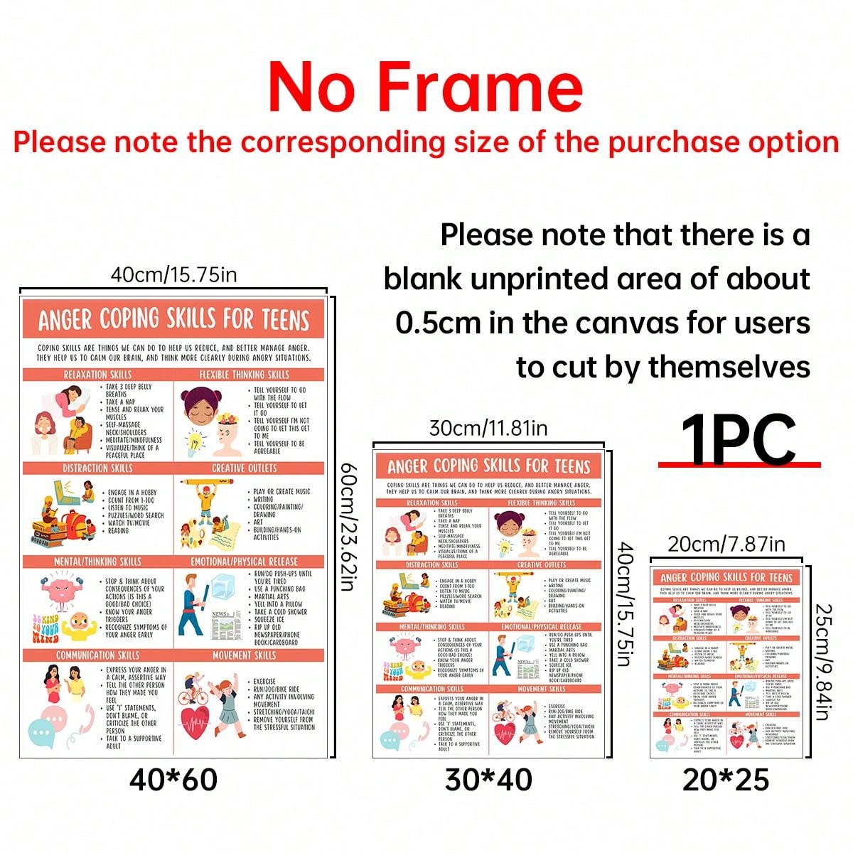 1 Pieza Habilidades Para Manejar La Ira Para Niños Y Adolescentes ...