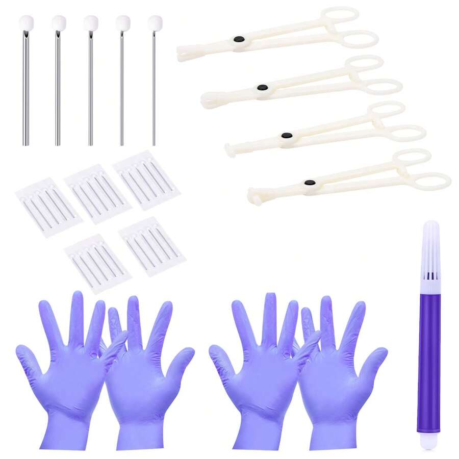 40-42Pcs Mixed Piercing Needles Body Piercing Kit With Disposable ...