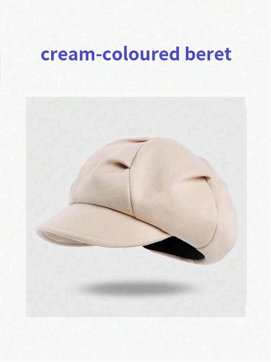 Cloud Beret Hat For Women, Chic Octagon Painter Hat, Highlight The Face ...