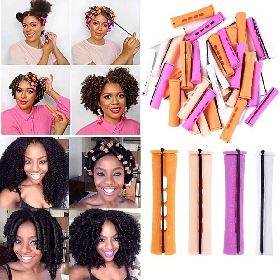 10pcs ( Blue)Long Perm Rods DIY Hair Perm Rods Cold Wave Rods Hair ...