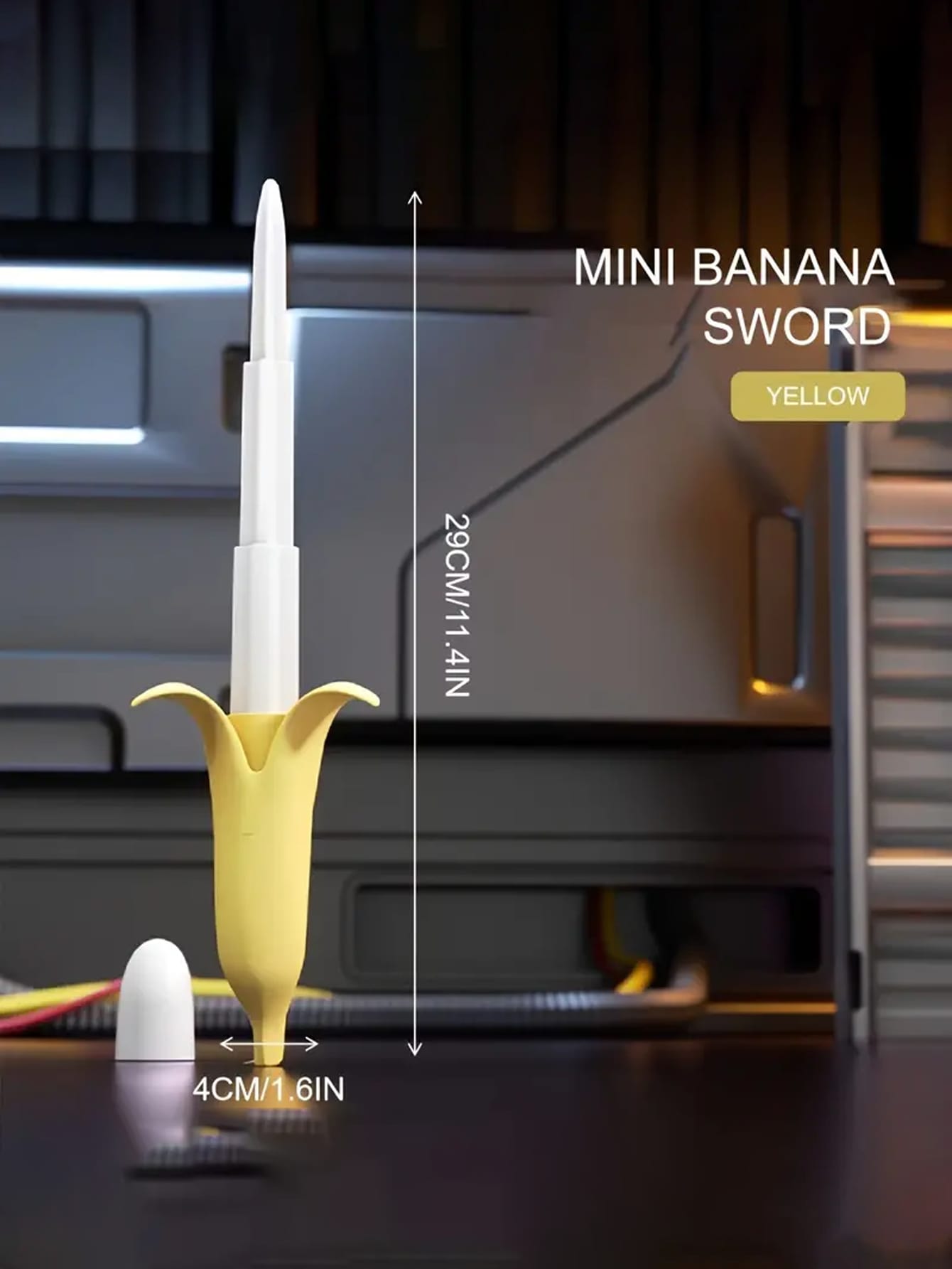 1pc Carrot Knife Series Banana Sword Toy, Gravity Stretchable Banana ...