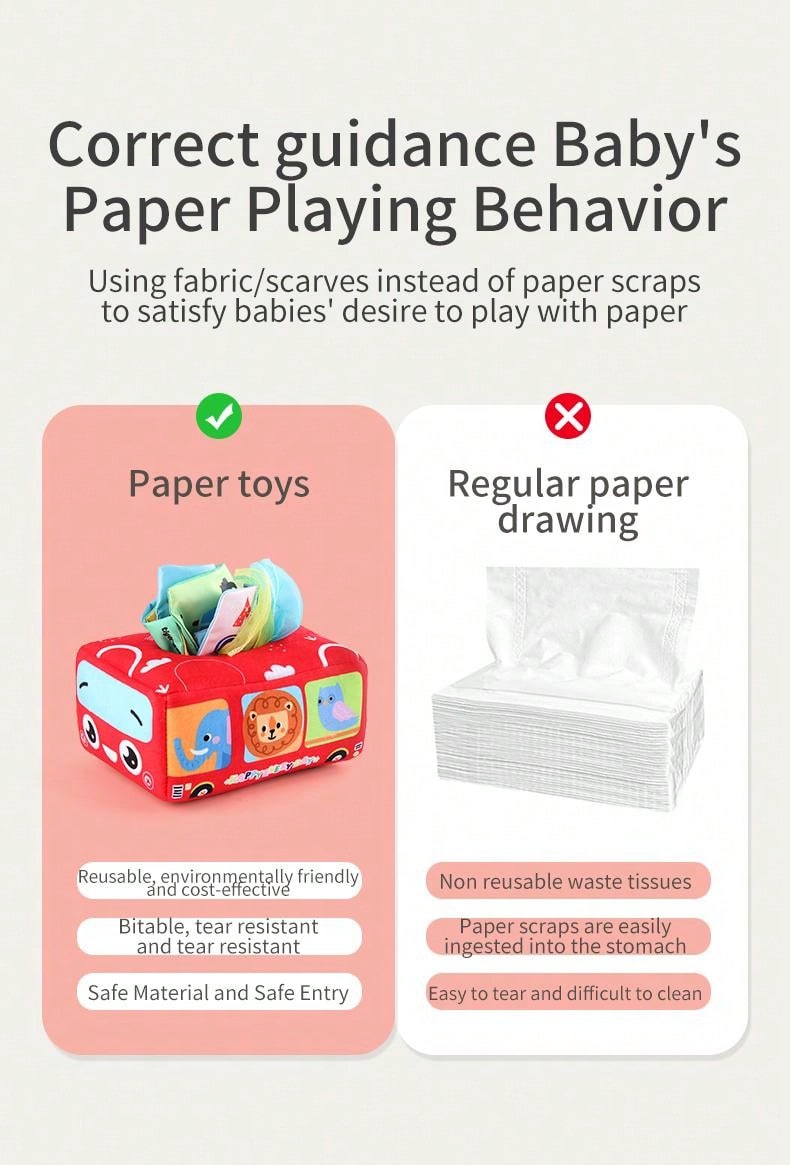 A Set Of Baby Tissue Paper Toys That Cannot Be Torn Apart And Make ...