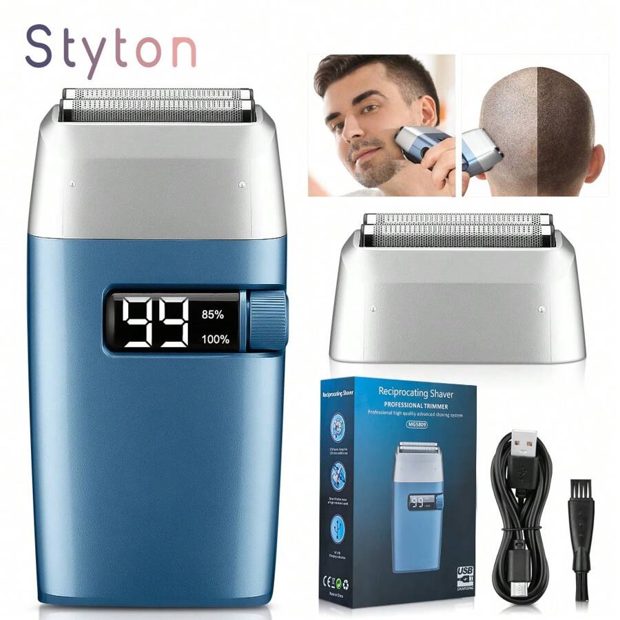 Styton 2 In 1 Electric Shaver For Men Bald Head Razor Wireless ...