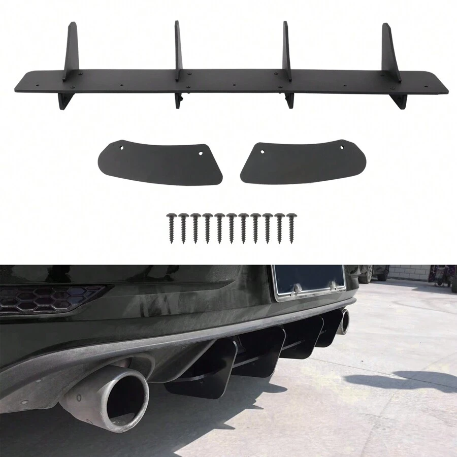 Rear Diffuser Fits VW Golf 7 VII MK7 GTI Rear Bumper Roof Lip Diffuser ...