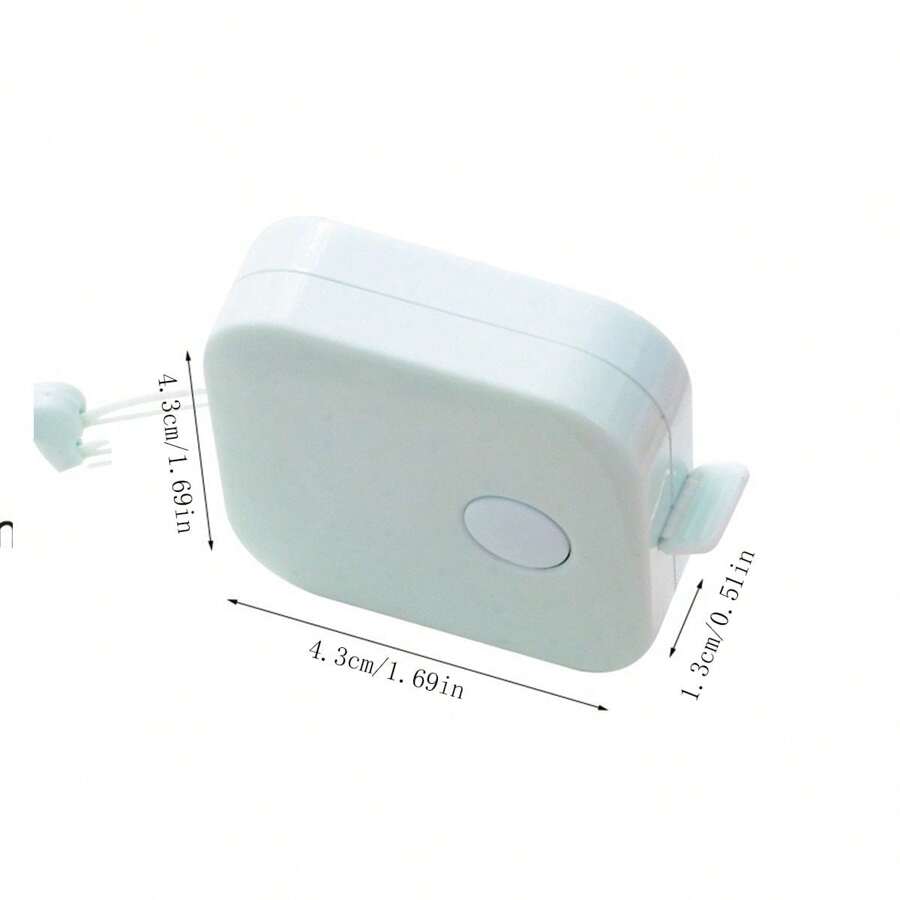 1pc 1.5m Retractable Square Tape Measure With Hanging String For ...