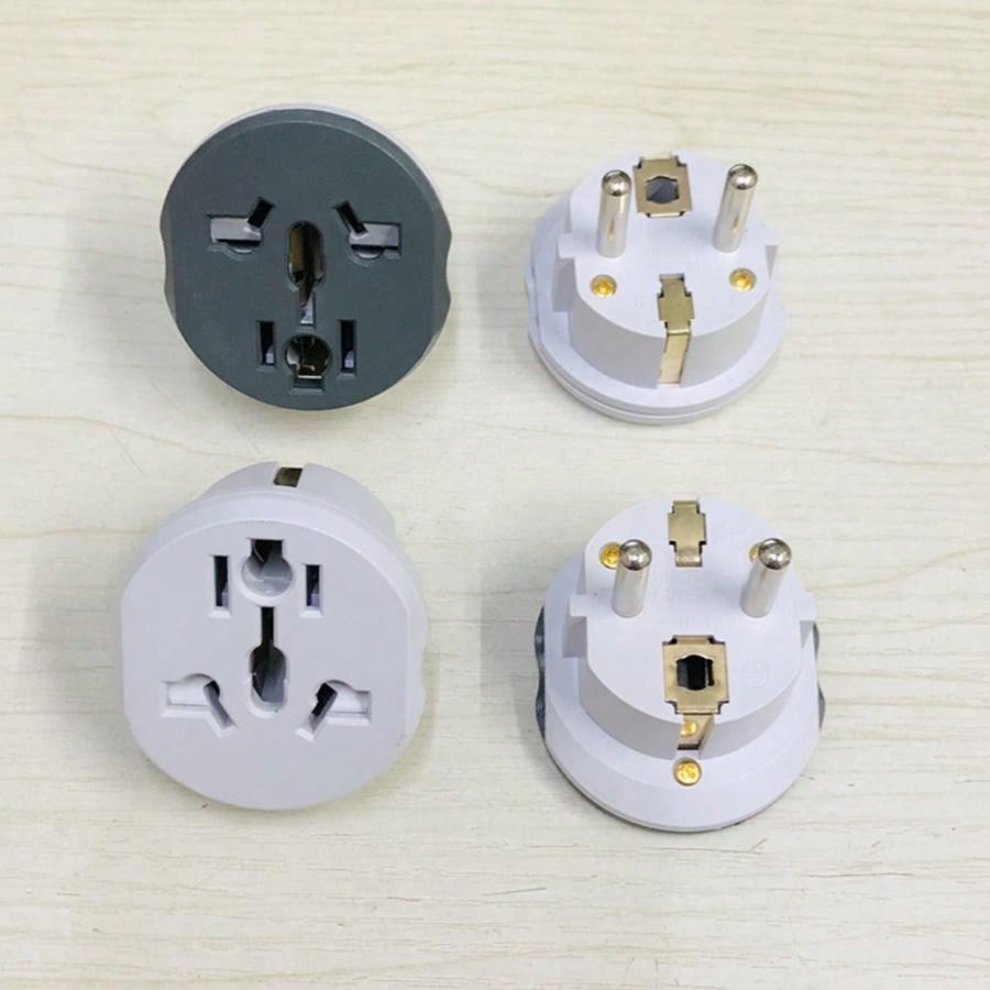 1 German Standard Conversion Plug 16A Power Adapter European Standard 4 ...