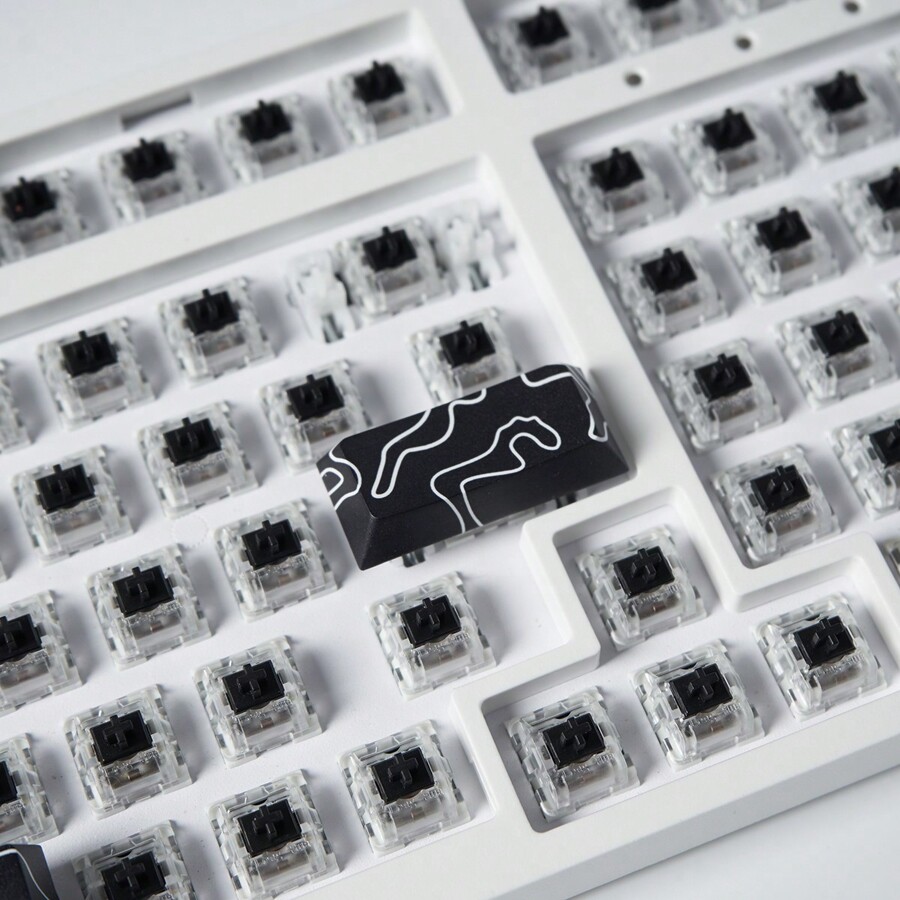 Personalized Black Terrain Map Design Pbt Spacebar & Esc Keycaps Set ...