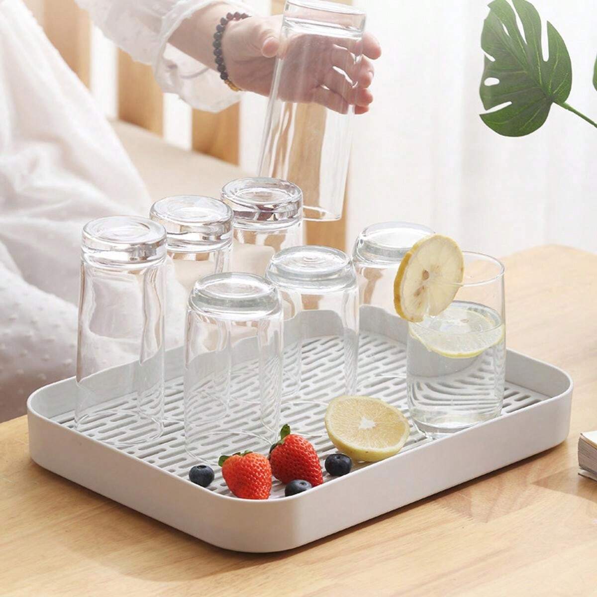 Simple Two Tier Tea Tray With Detachable Tray And Water Drainage ...