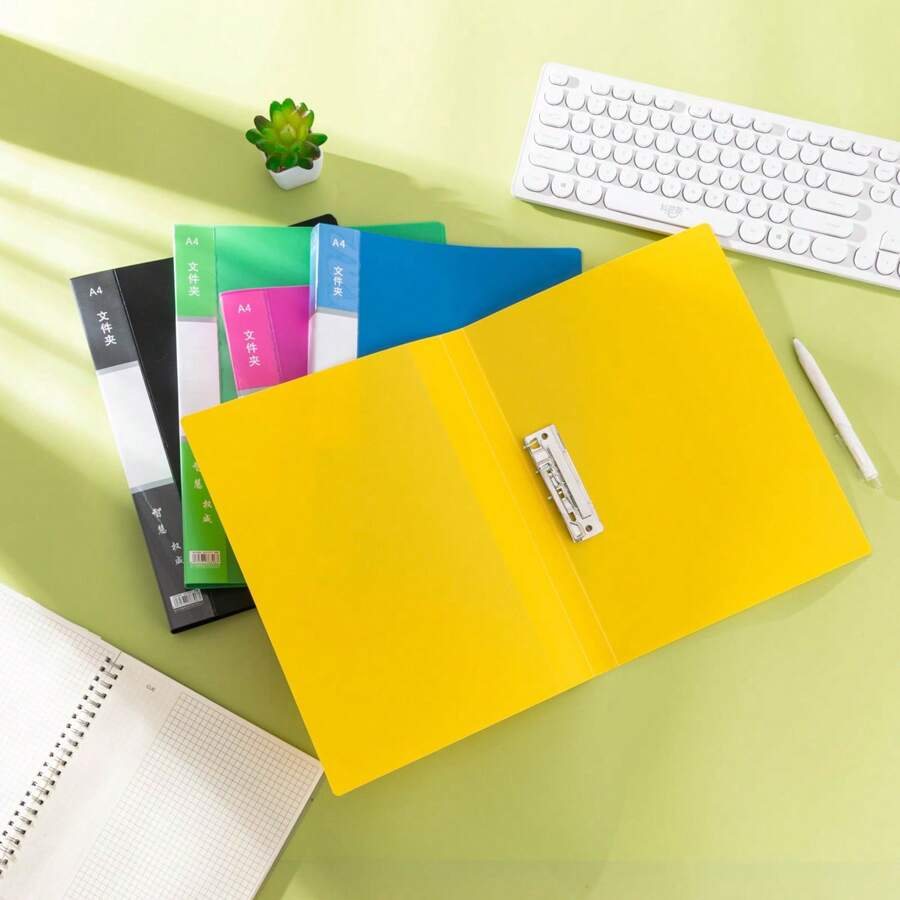 A4 File Folder With Powerful Double-Clips, Office & School Supplies ...