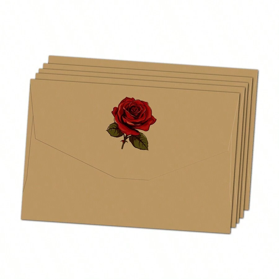 The Red Rose Envelope, A Symbol Of Love And Commitment C6 ...