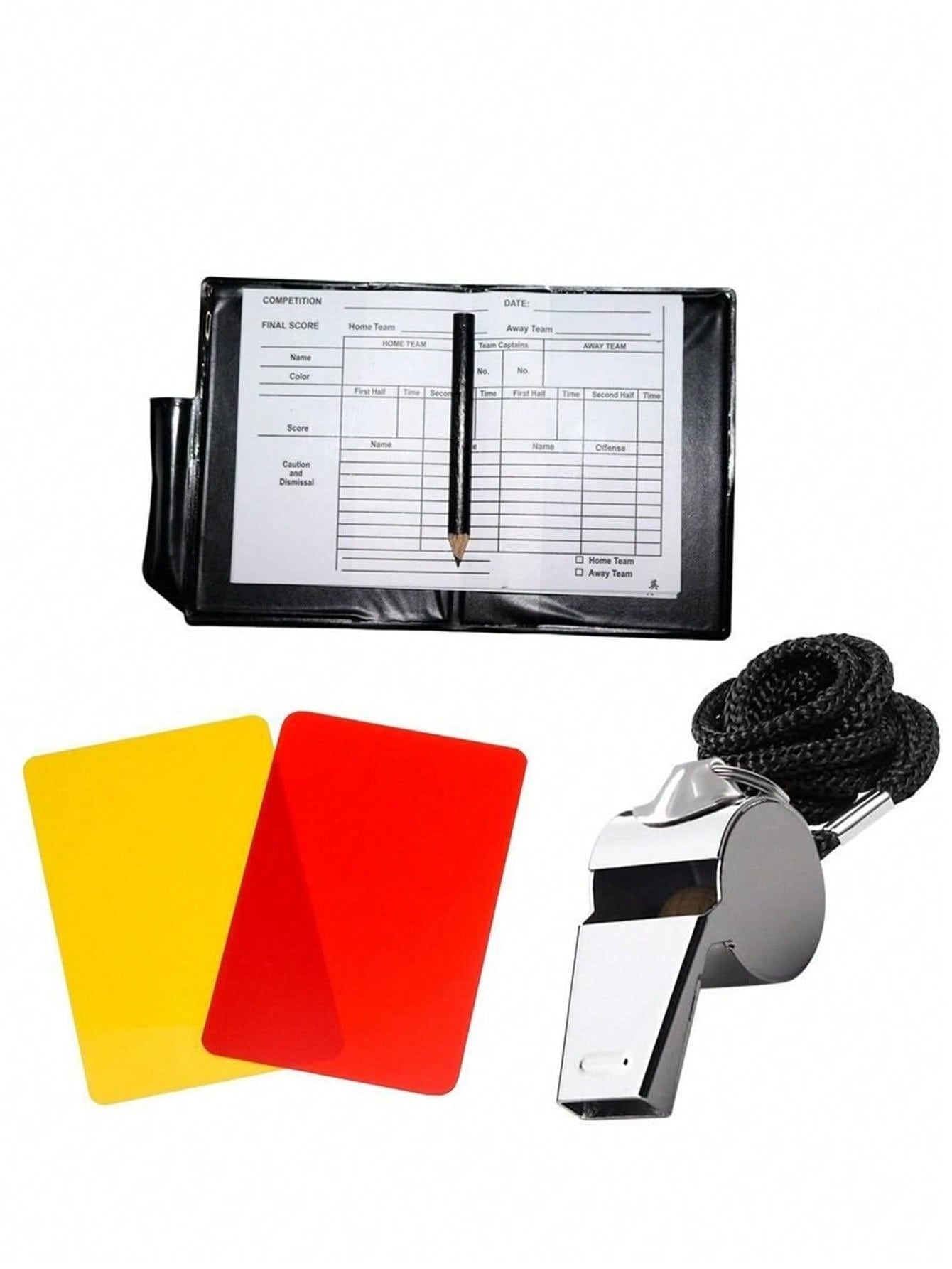 Soccer Kit - Metal Whistle With Referee Cards Set, Referee Cards For ...