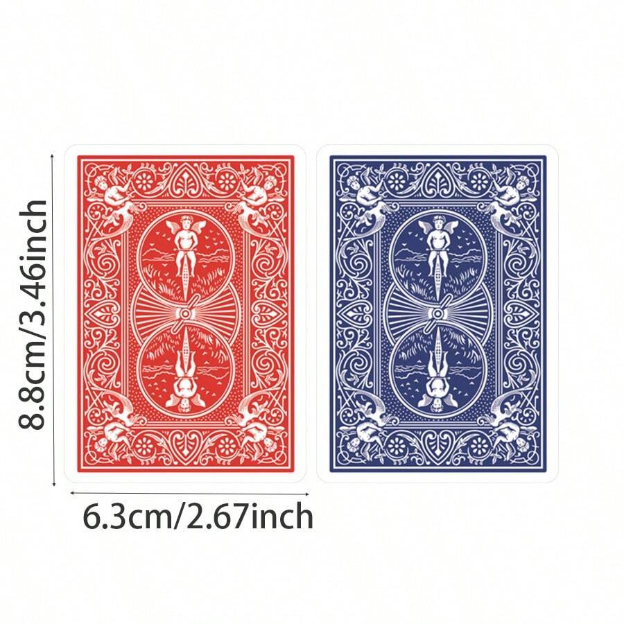1pc Magic Prop For Close-Up Magic, Visual Illusion Of Red & Blue Card ...