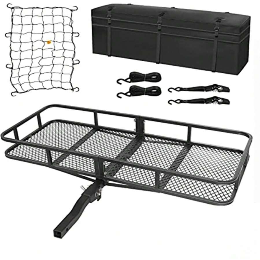 Universal Extra Wide Heavy Duty Tail Rack Cargo With Waterproof PVC ...