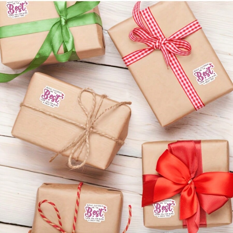 500pcs Best Wishes Colorful Stickers For Return Customers, Thank You ...