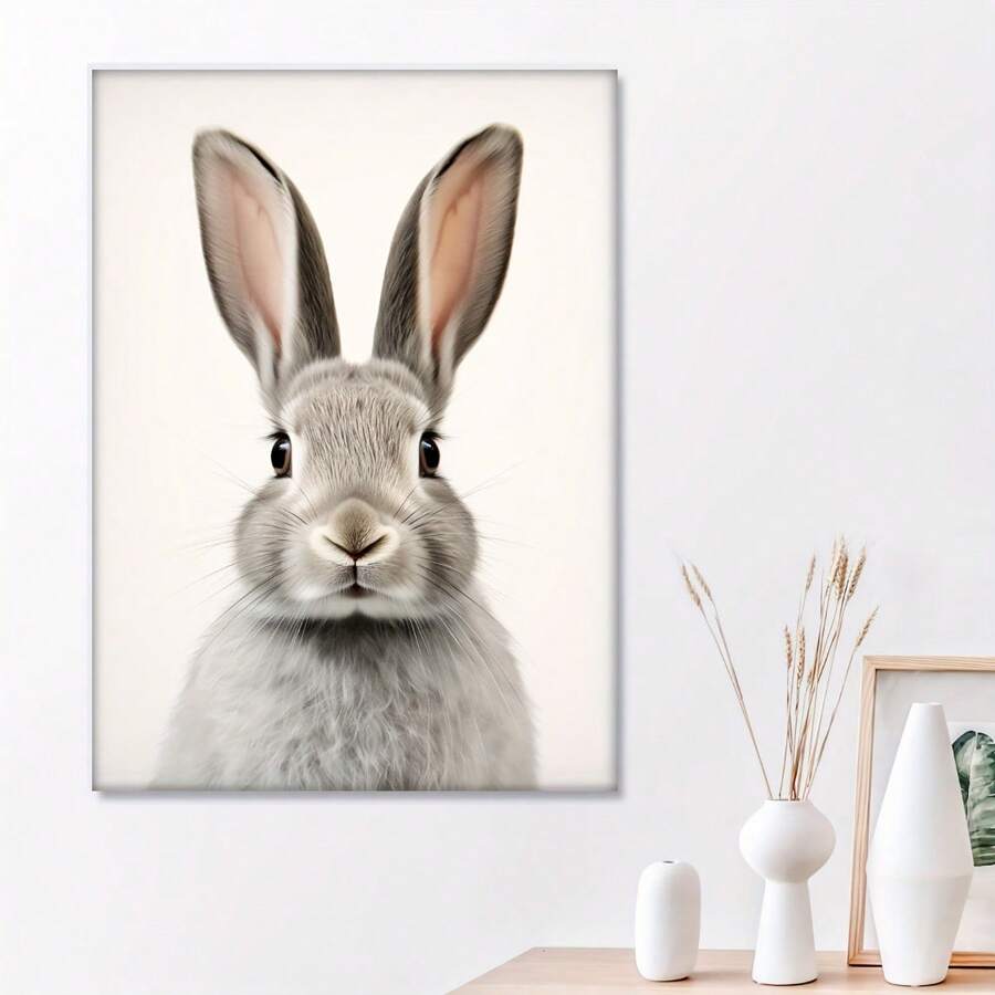 1pc 12*16inch UnFramed Easter Canvas Print Poster, Easter Bunny Canvas ...