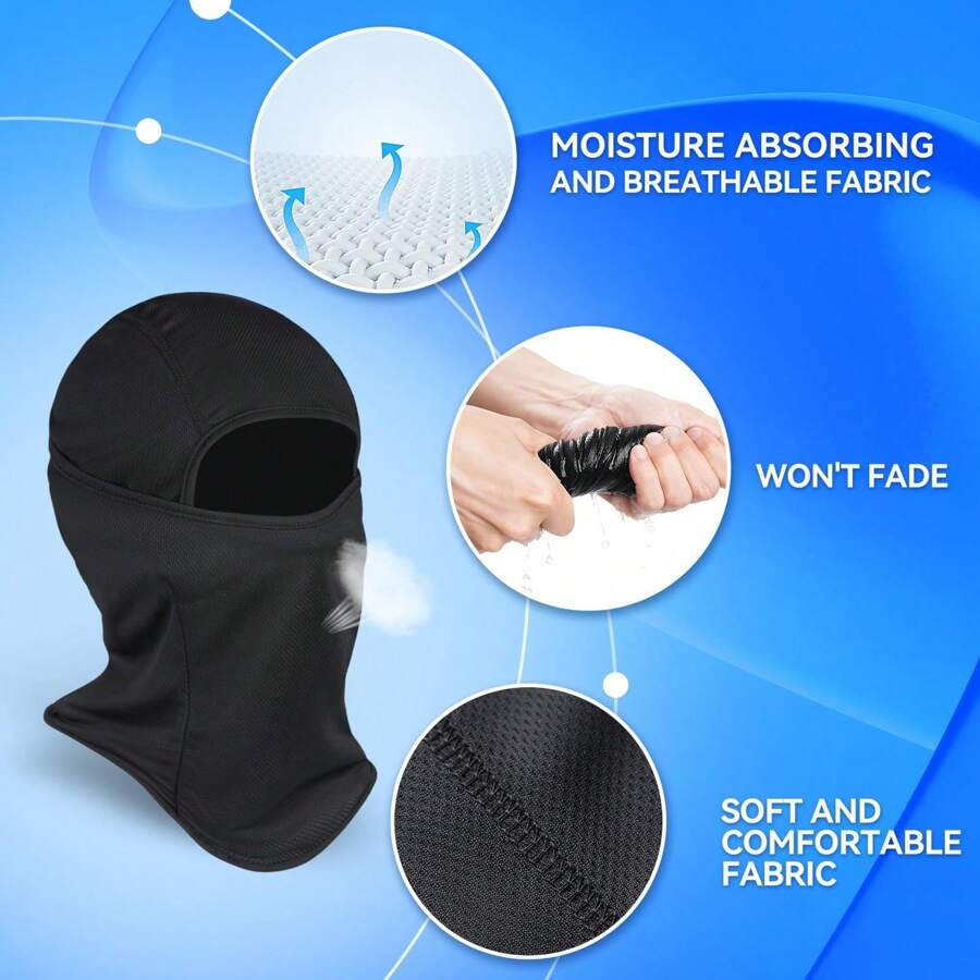 Balaclava Ski Mask Full Face Cover For Men And Women Breathable Full ...