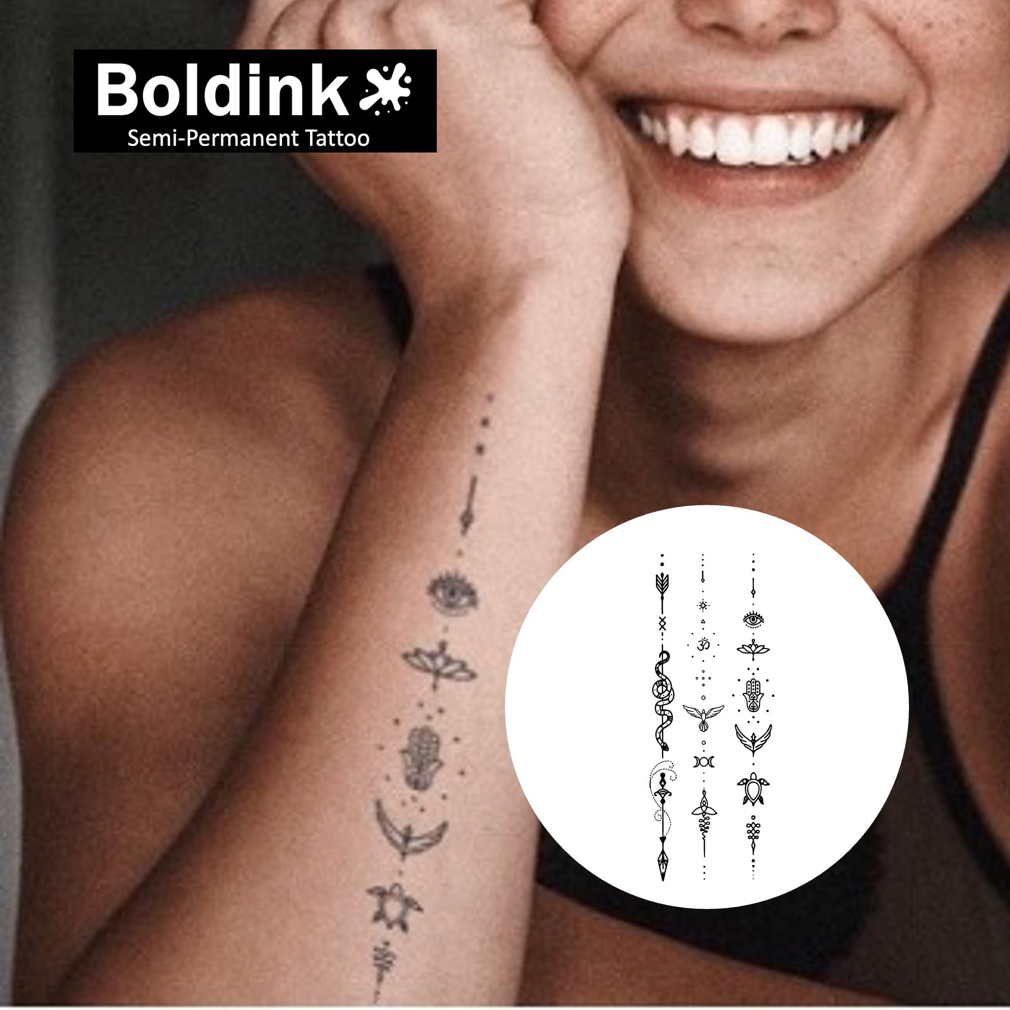 1 Kit Revolutionary Technology Tattoos, Semi-Permanent Tattoos, Snake ...