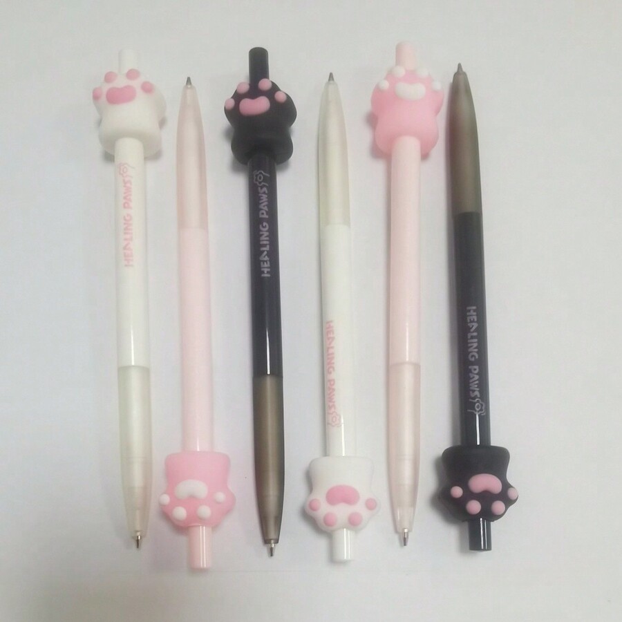 3pcs Cartoon Cat Claw Design Mechanical Pencils, Student Creative 0.5mm ...