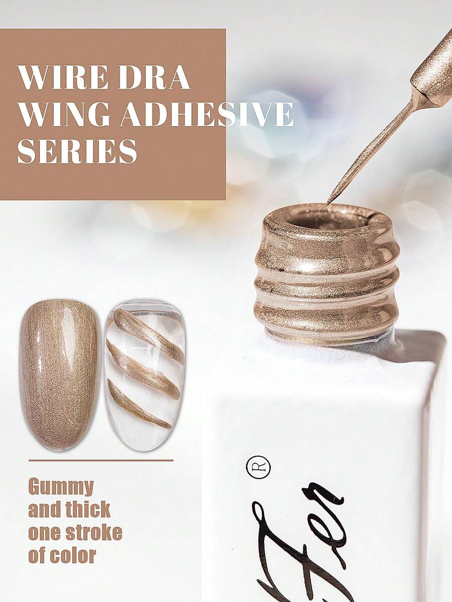 Metallic Wire Gel Japanese Style Nail Art Uv Gel, Mirror Effect ...