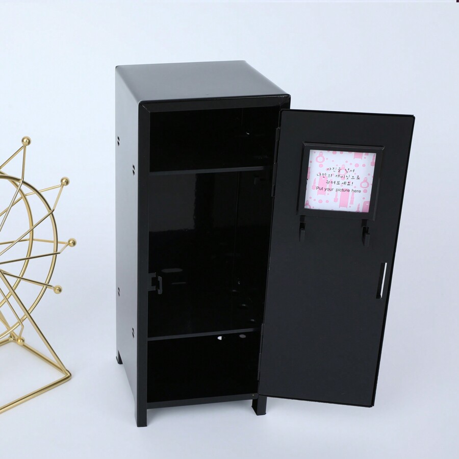 Mini Locker With Lock & Keys, Metal Small Locker For Desktop Lockbox ...