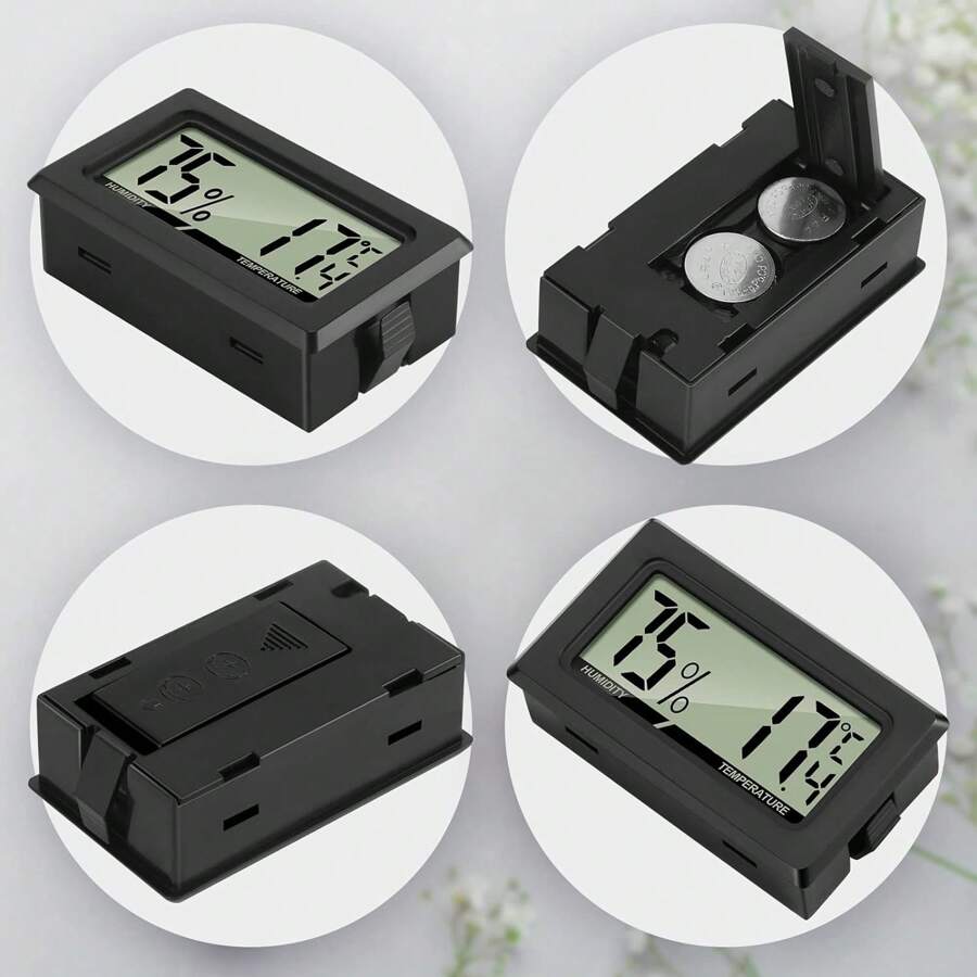 5PCS Mini Digital LCD Thermometer Hygrometer Temperature Humidity ...