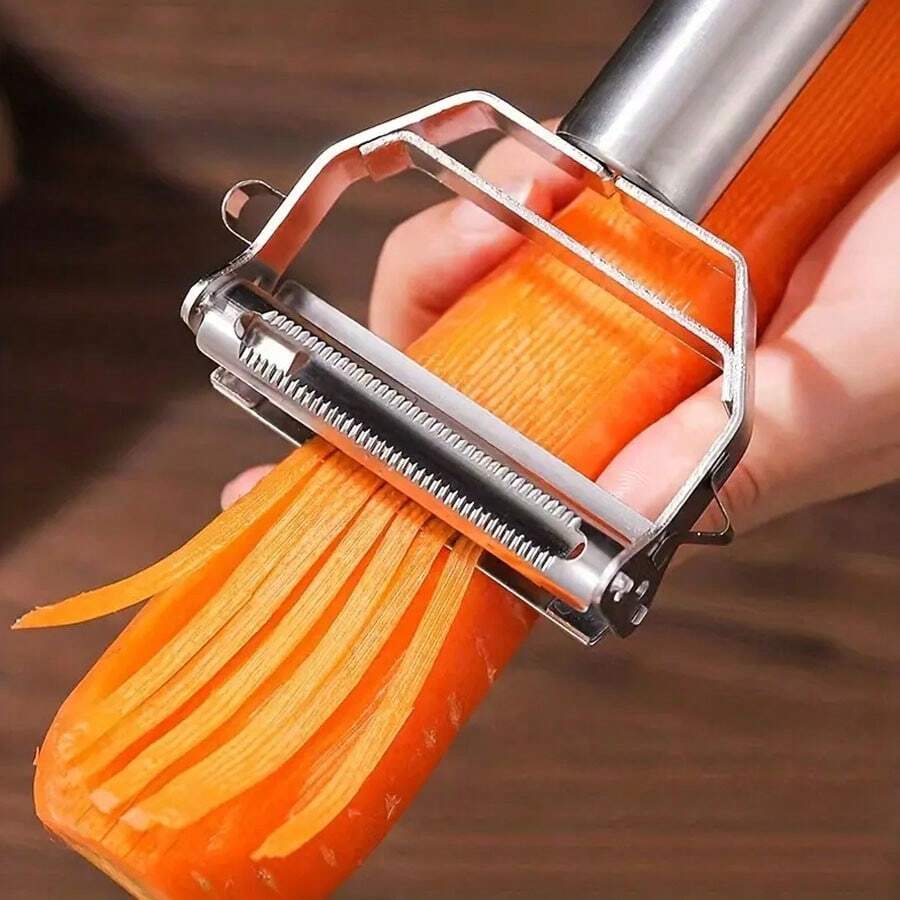 1pc Stainless Steel Double-Headed Grater, Multifunctional Peeler 2-In-1 ...