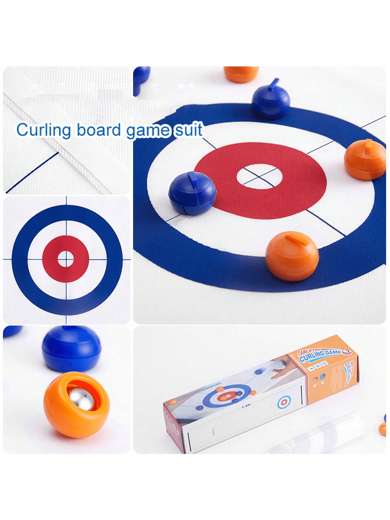 1pc Tabletop Curling Game Toy Indoor Family Fun Intellectual Board Game ...