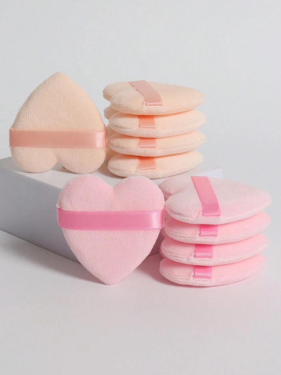 10pcs Loose Powder Puff Made Of Ultra-Soft Velvet, Suitable For ...