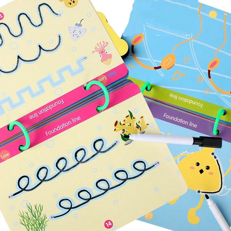 1pc Fun Tracing & Number Writing Practice Card For Children's Early ...