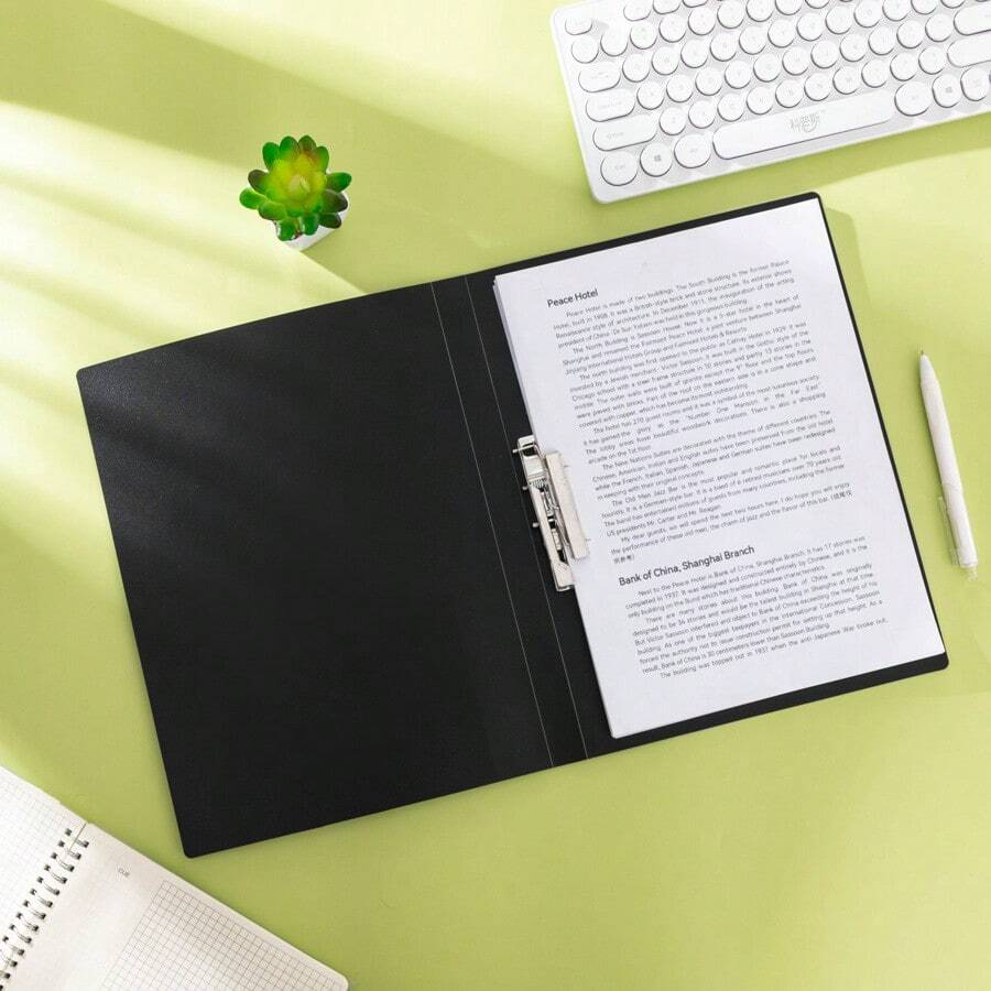 A4 Folder Double Clip Board With Multi-Layer Sorting & Fixing Clips For ...