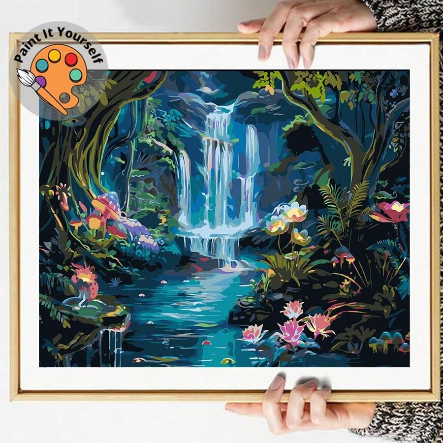 1 Stück DIY Acrylmalerei nach Zahlen für Erwachsene auf Leinwand, Malen nach Zahlen für ...