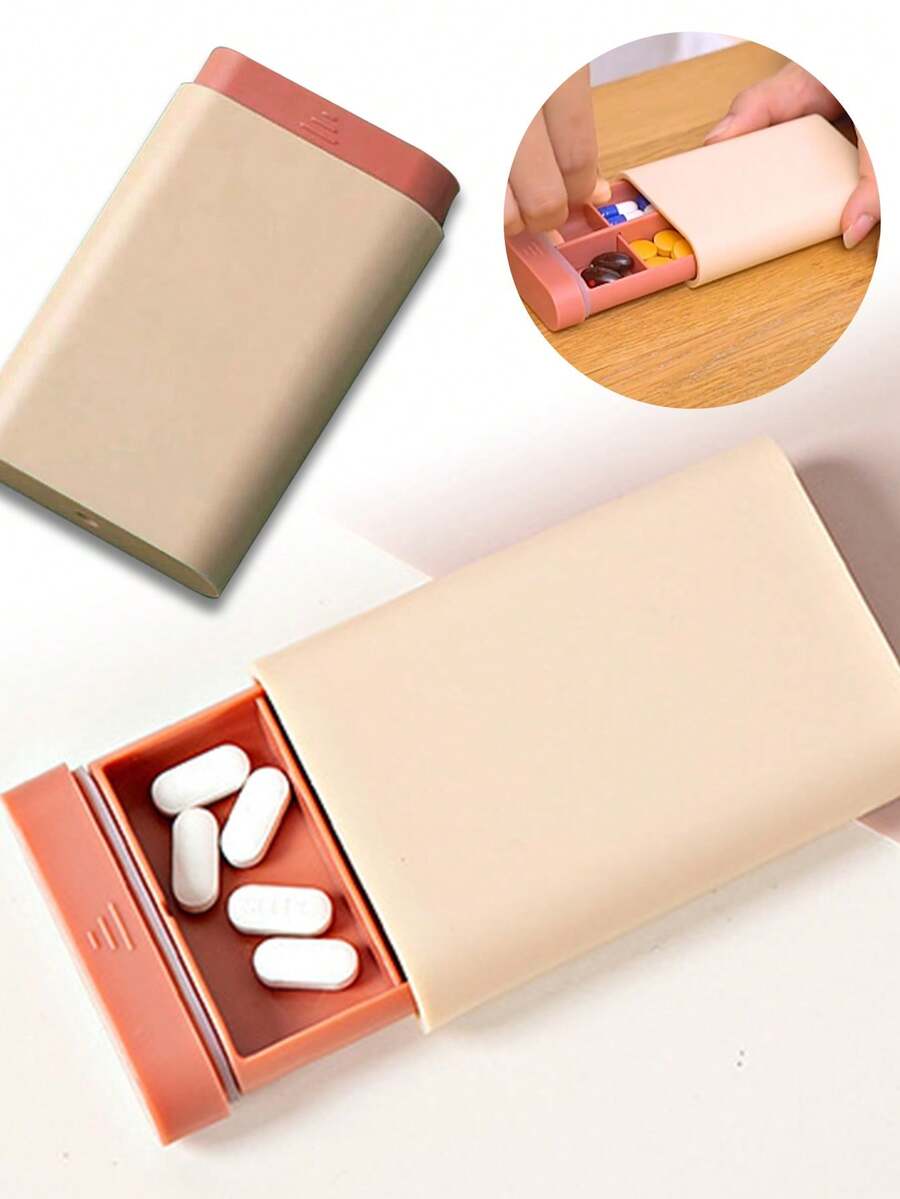 Travel Vitamin Box 7 Days 6 Grids Pill Cases Medicine Divider Box ...