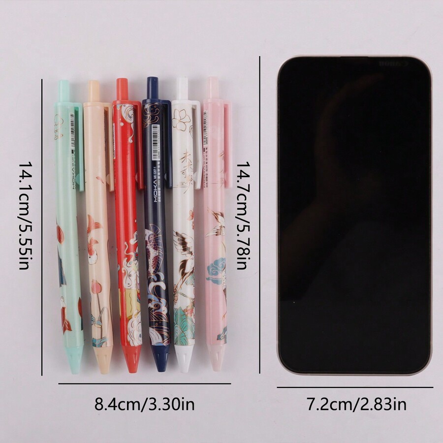 Chinese Style Carp Pattern Click Ballpoint Pen, Inspirational ...