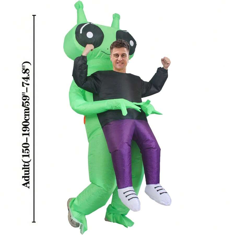 1pc ET Alien Inflatable Costume Anime Suits Dress Mascot Party Cosplay ...