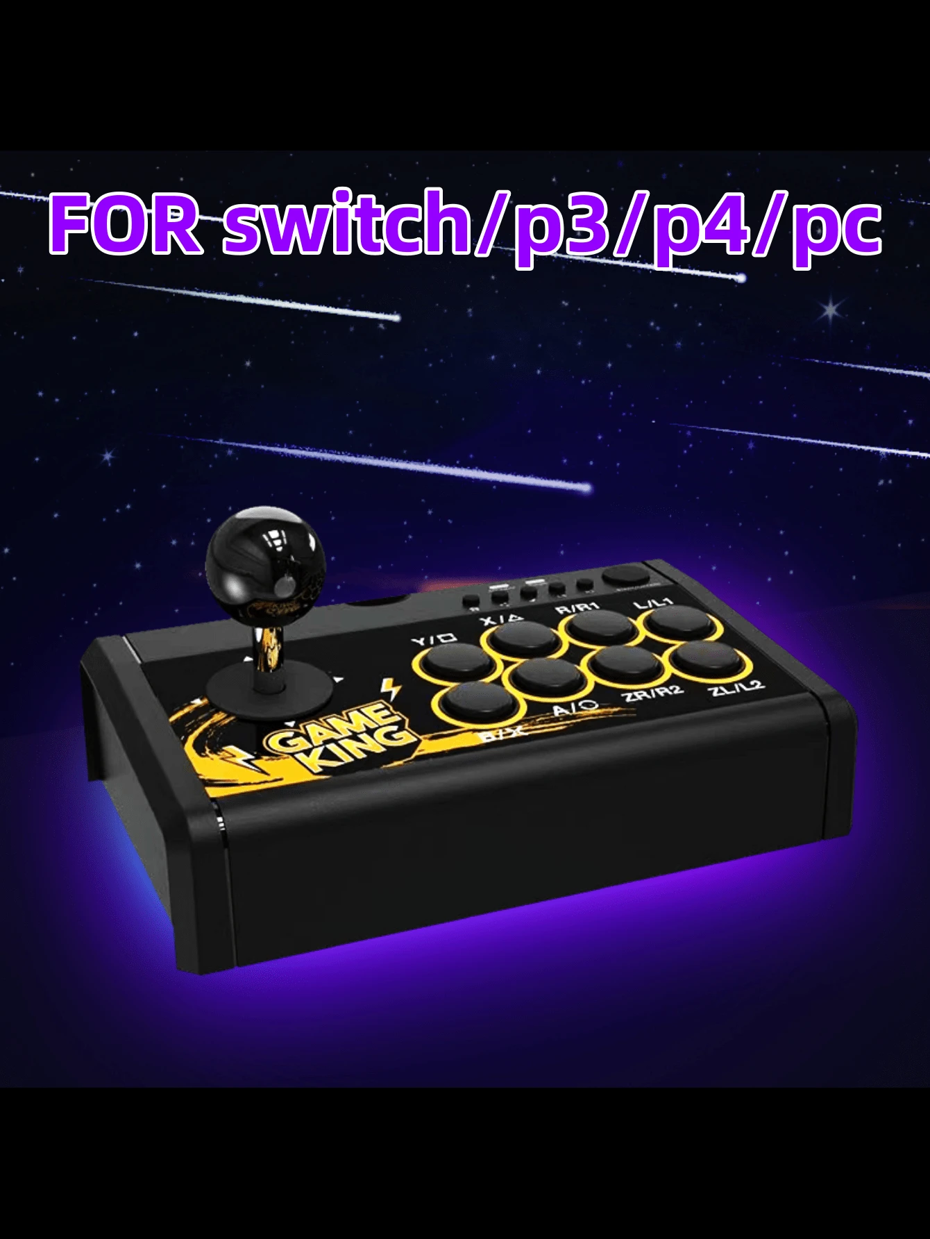 4 in 1 Spielcontroller mit Turbo Funktion kompatibel zu Switch/PS4/PS3 ...