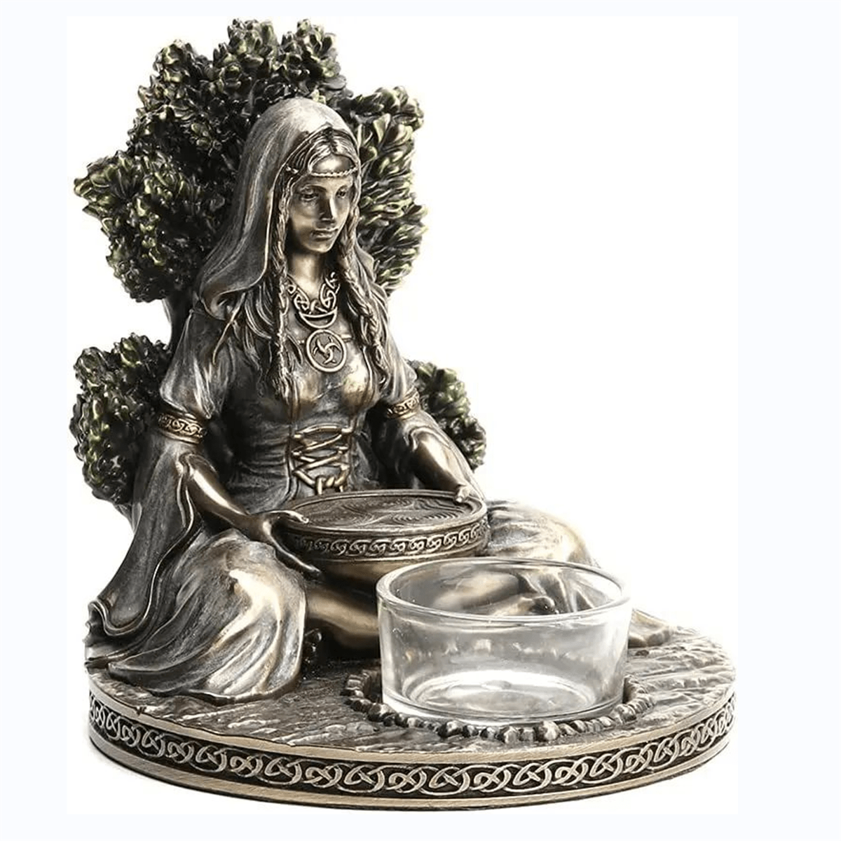 Celtic Goddess Tealight Candle Holder Resin Crafts Desktop Ornaments ...
