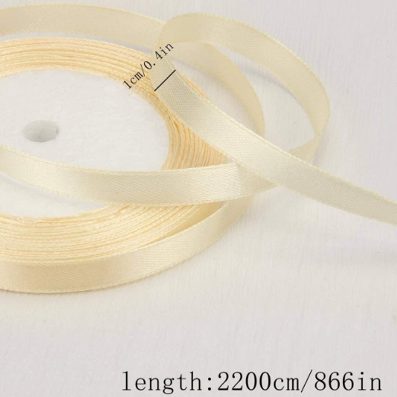 1 Roll Red Or Beige Or Pink 1cm Wide 22m Long Bow Ribbon For Gift ...
