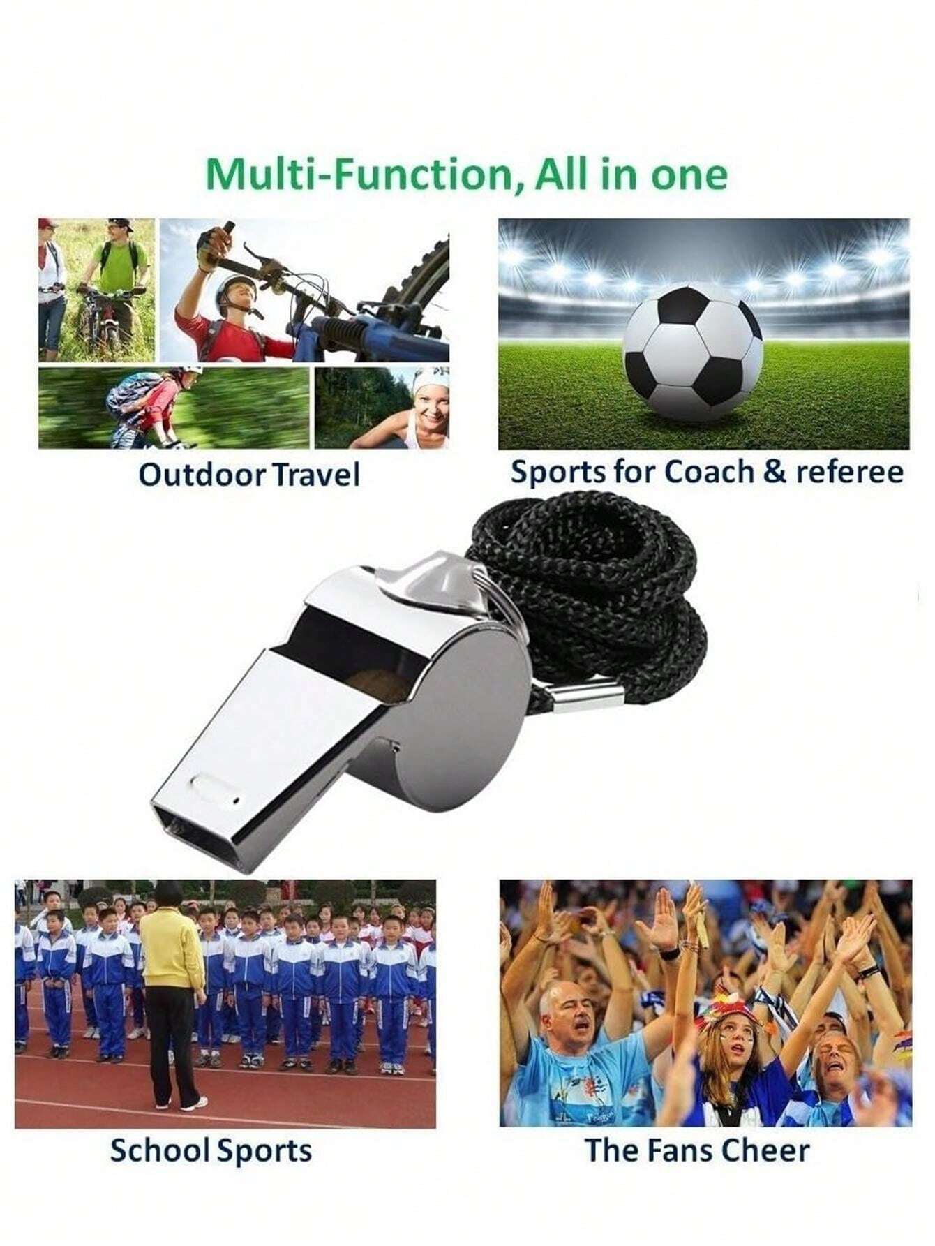 Kit De Fútbol - Set De Silbato De Metal Con Tarjetas De Árbitro ...